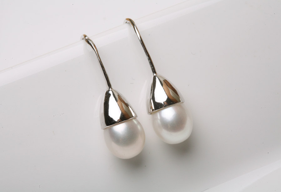 Classic Aaa Grade Freshwater Pearl Sterlig Silver Earrings,silver ...